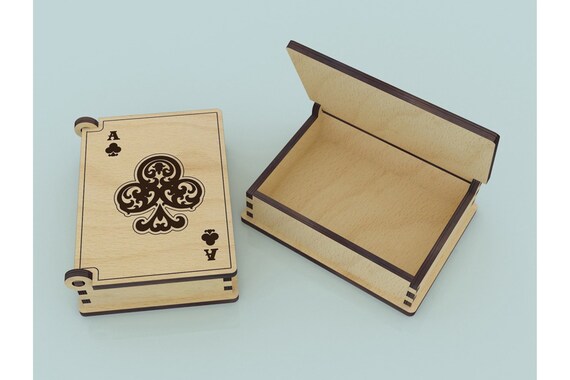 Laser Cut Playing Card Box Instant Download Vector Files Cdr - Etsy