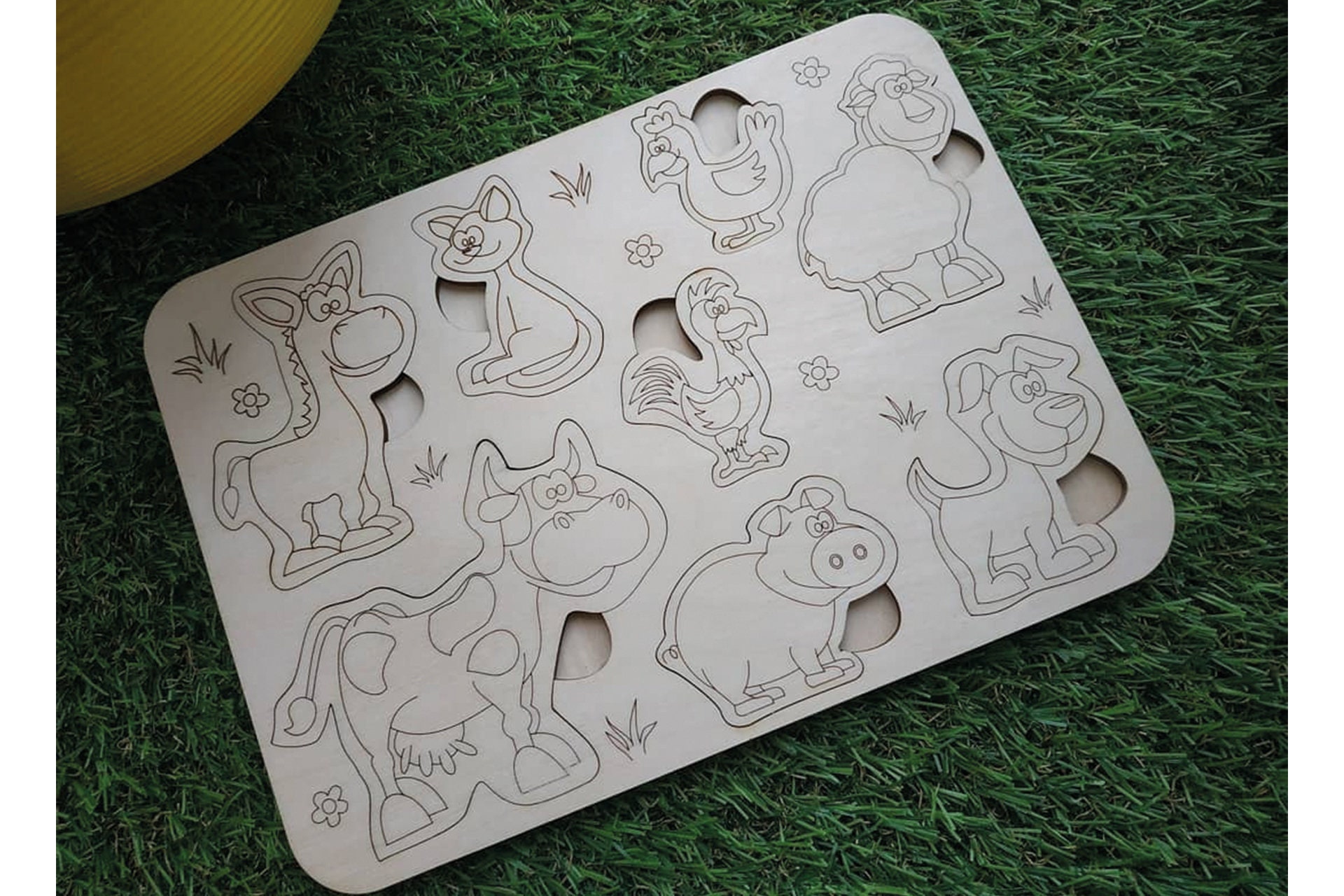 Laser Cut Animals Board Game for Kids Instant Download Vector - Etsy