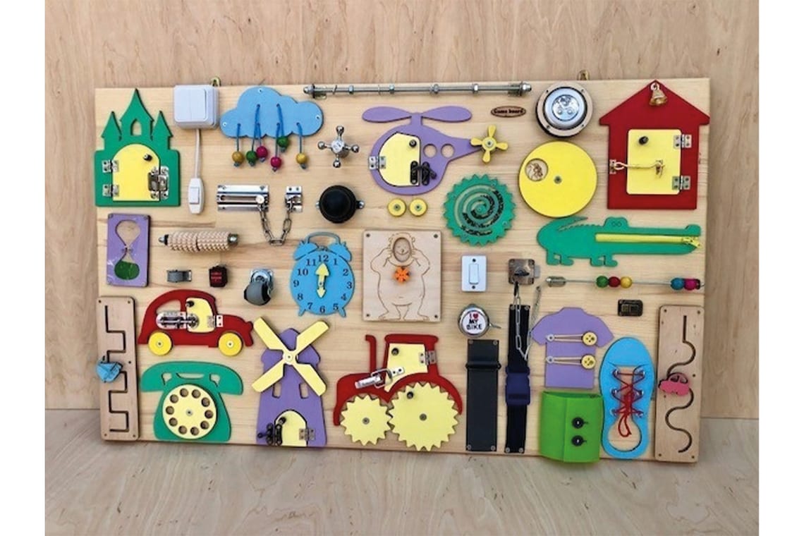 Laser Cut Busy Board for Kids Activity Board for Toddlers - Etsy