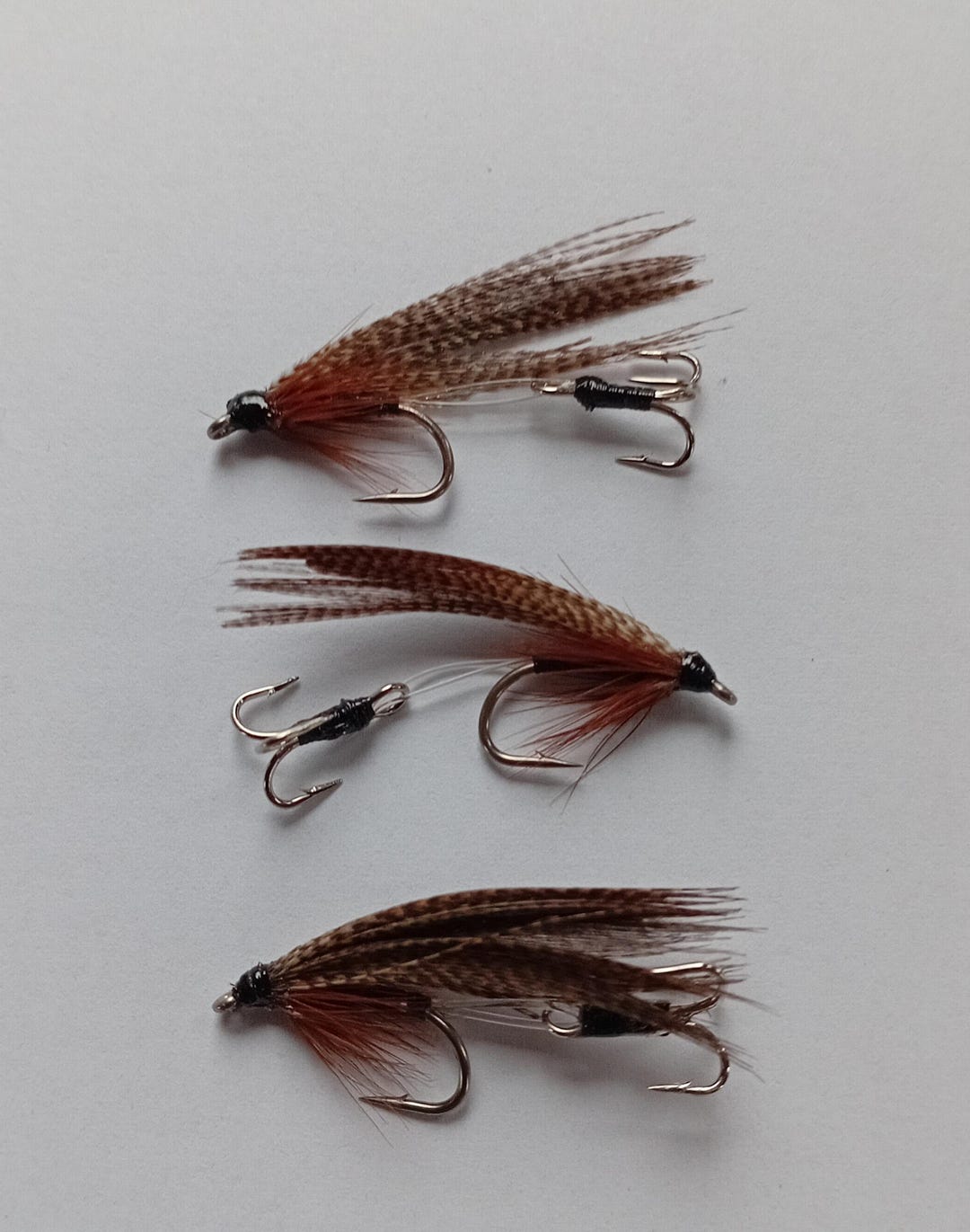 Pack of 3 Salmon/sea Trout Tandem Fly - Secret Weapon- Size 10 Hook - Etsy
