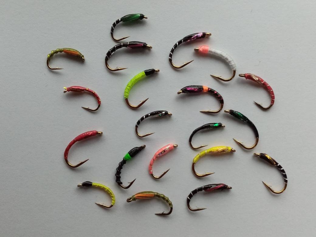 Trout Buzzer Fly Selection. 20 Quality Hand Tied Buzzers - Etsy