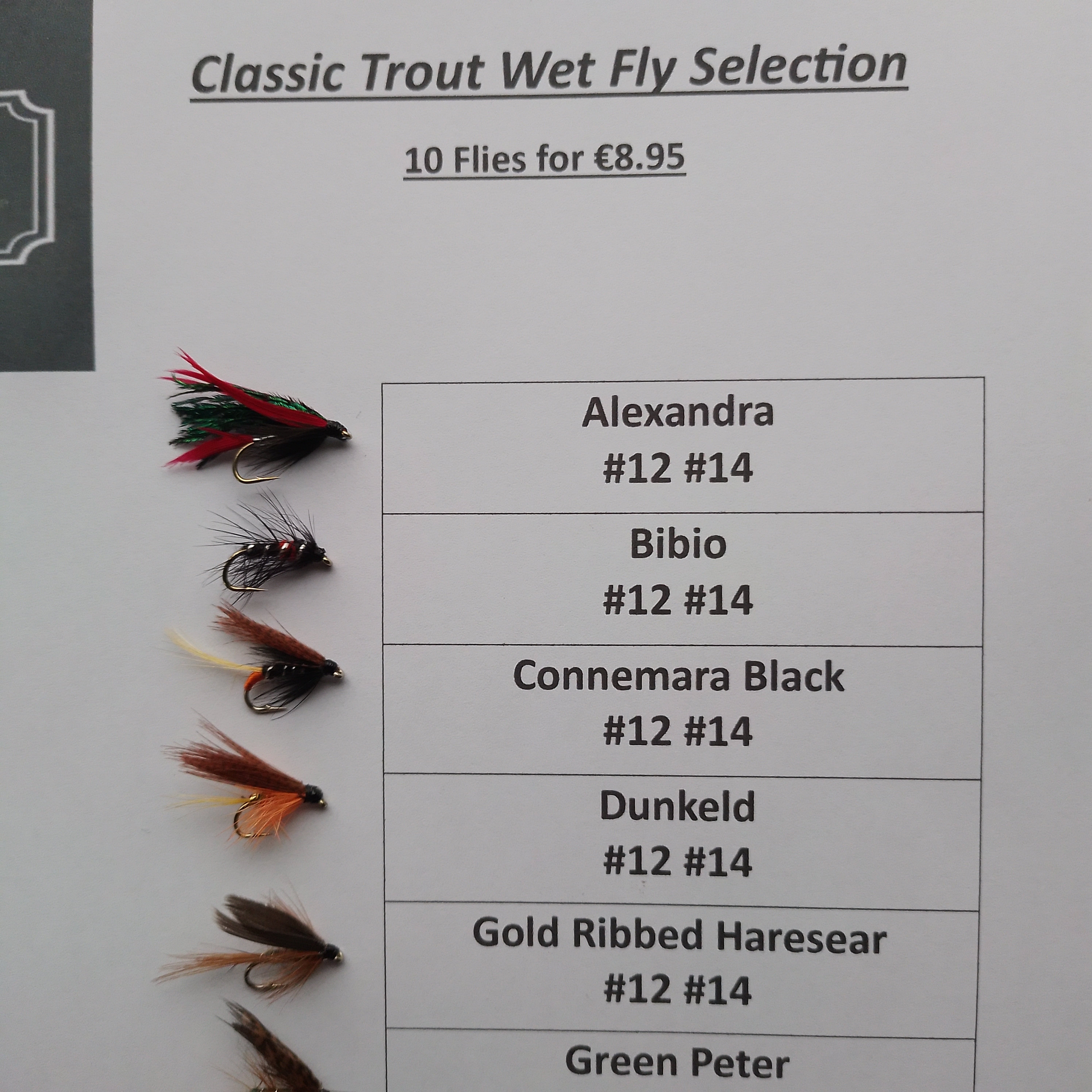 Classic Trout Wet Fly Selection. 10 Hand Tied Classic Patterns - Etsy