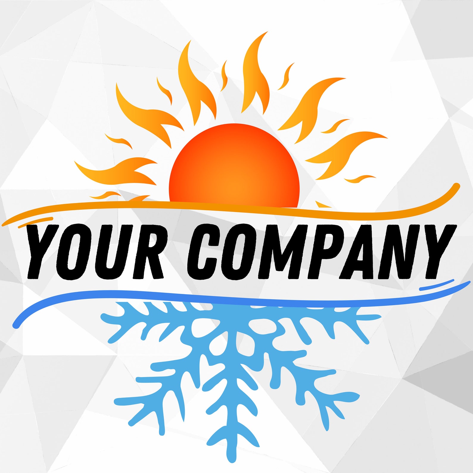 12 Hvac Logo Sticker Maker Bundle SVG, PNG, PDF - Heating and Cooling ...