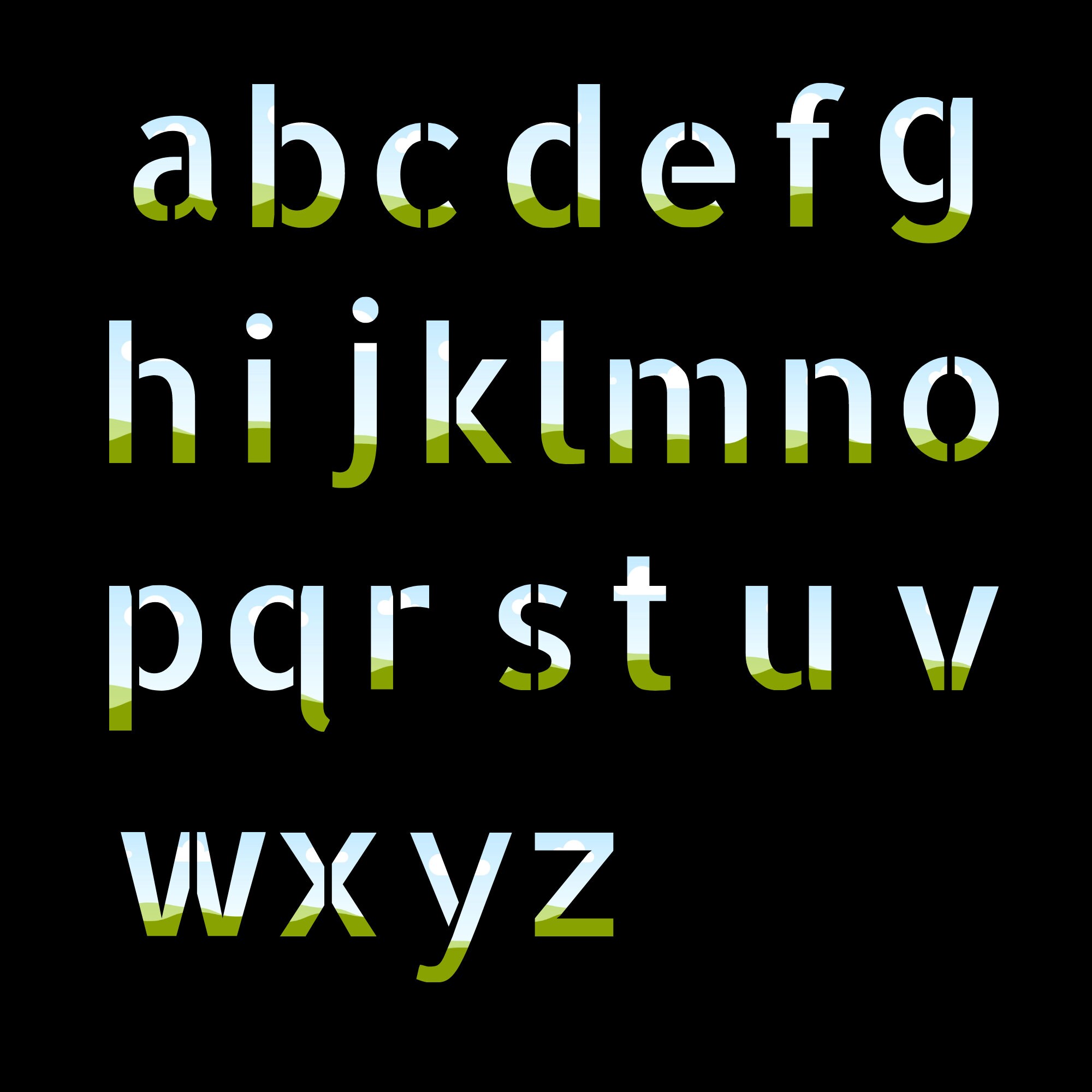 Allerta Stencil Font Canva Frames Template A-z Uppercase Lower Case and ...