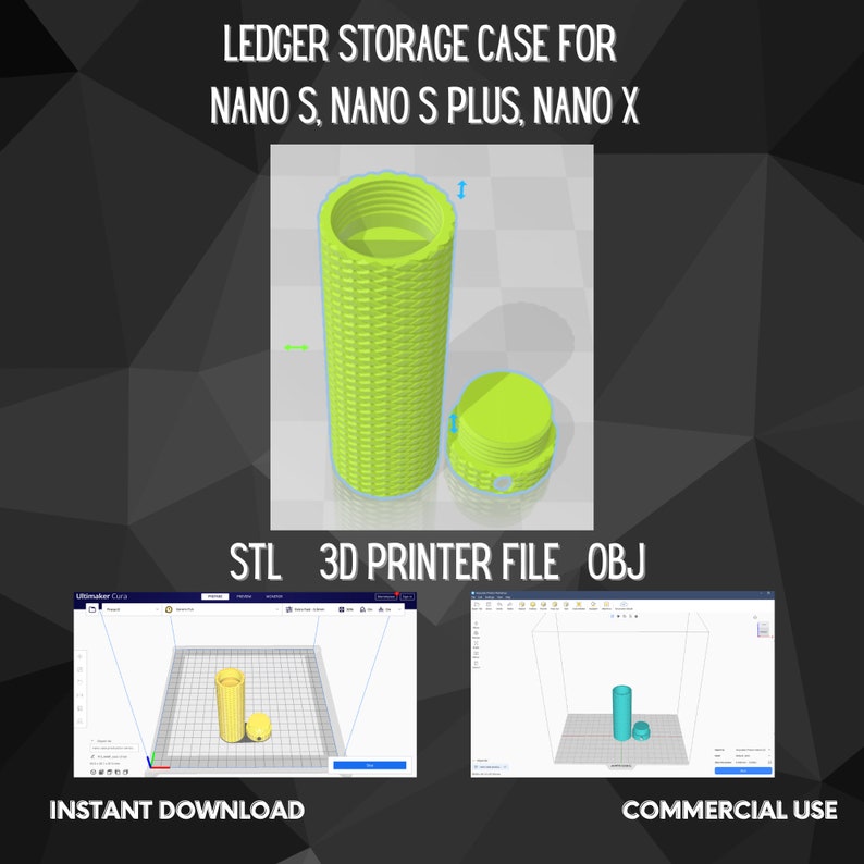 Ledger Nano Storage Case Design - Nano S, Nano S Plus, Nano X - STL ...