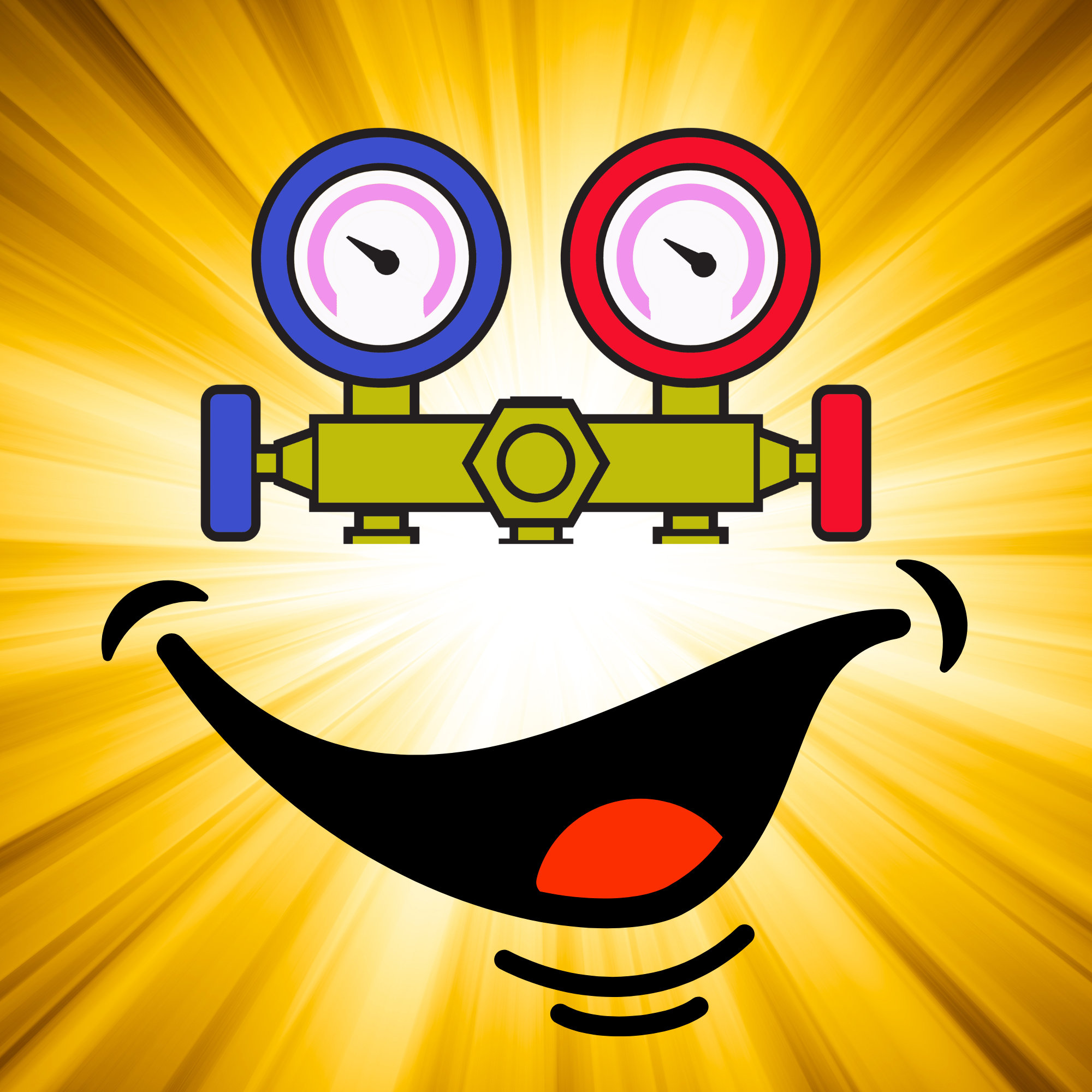 6 Hvac Emoji Style SVG PNG, PDF Bundle for Sticker Logos Blogs- Heating ...