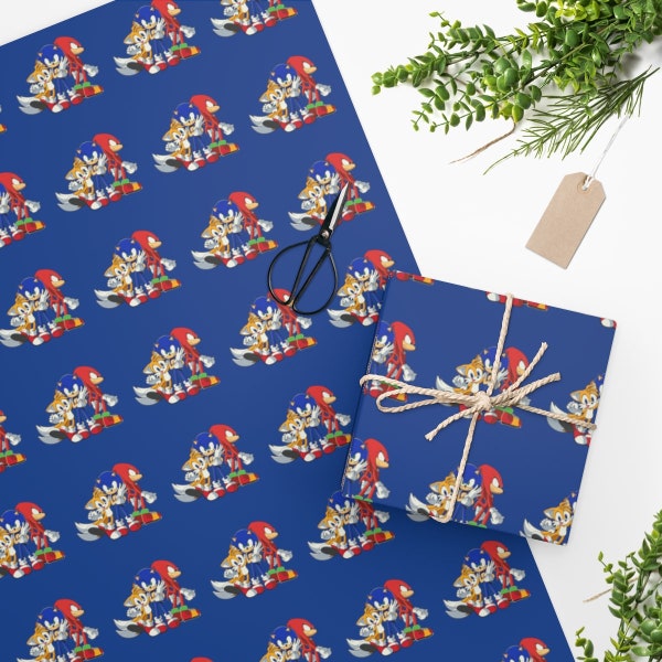 Sonic the Hedgehog Wrapping Paper - Etsy