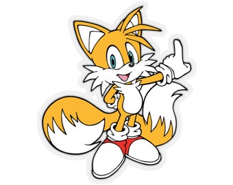 Tails Sonic the Hedgehog Sticker Decal Laptop Sticker - Etsy