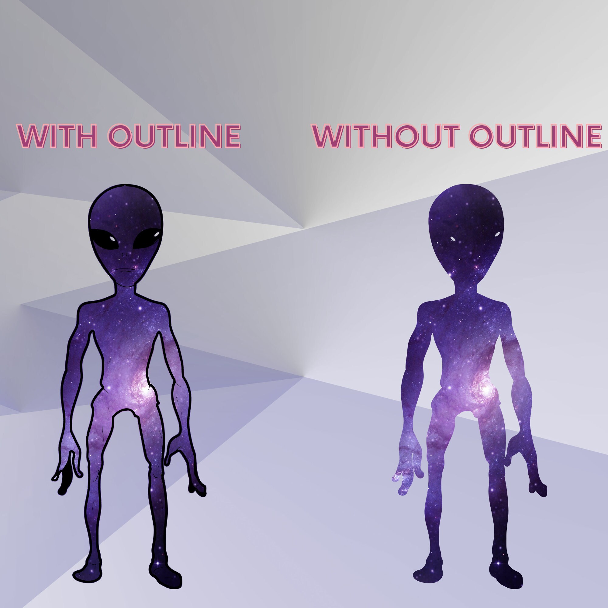 Alien Frame Canva Template - Etsy