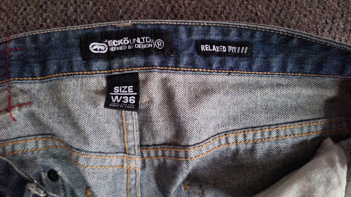 Ecko Patchwork Men's Jeans - Etsy