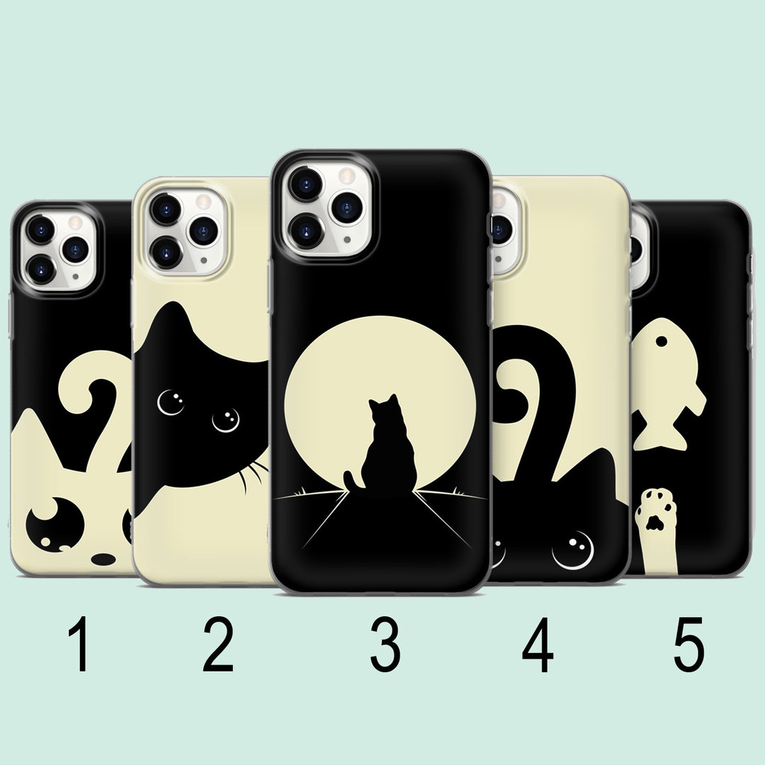 Cute Cat Meme Illustration Phone Case, Funny Cats Quotes, Kitten Meme ...