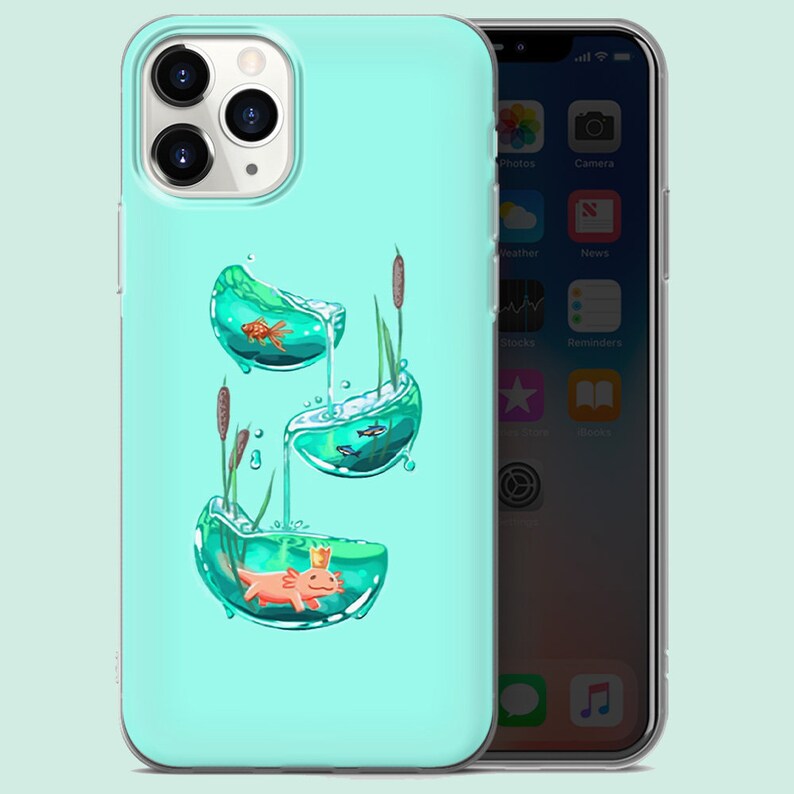 Axolotl Phone Case Cute Axolotls Colourful and Funny - Etsy