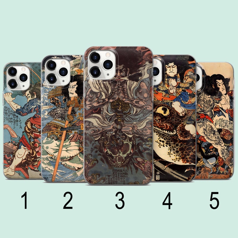 Ukiyo E Samurai Phone Case Samurai Phone Case Japanese Art - Etsy