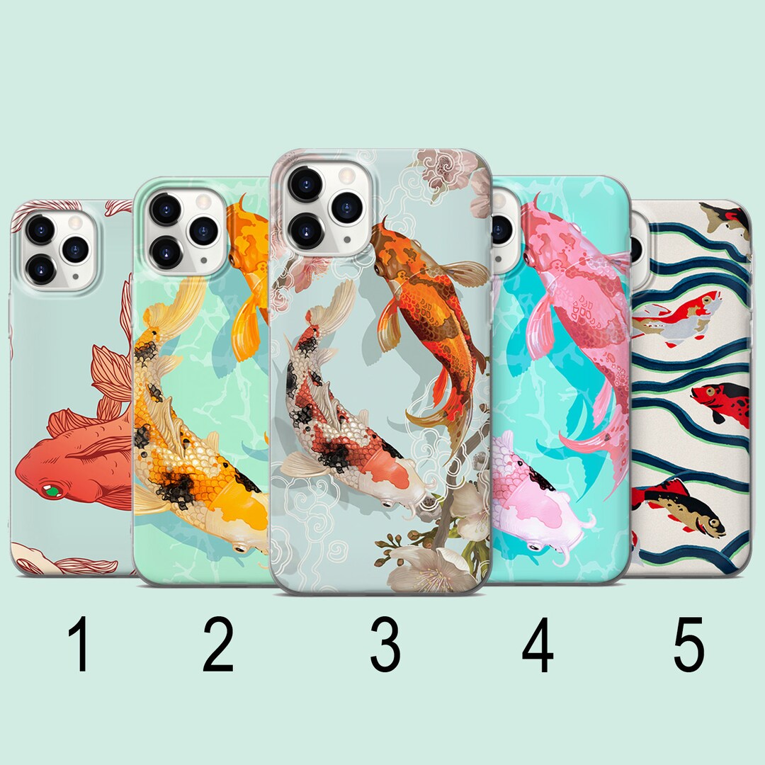 Koi Fish Phone Case, Carp Fish, Gold Fish Case, Compatible Cases for ...