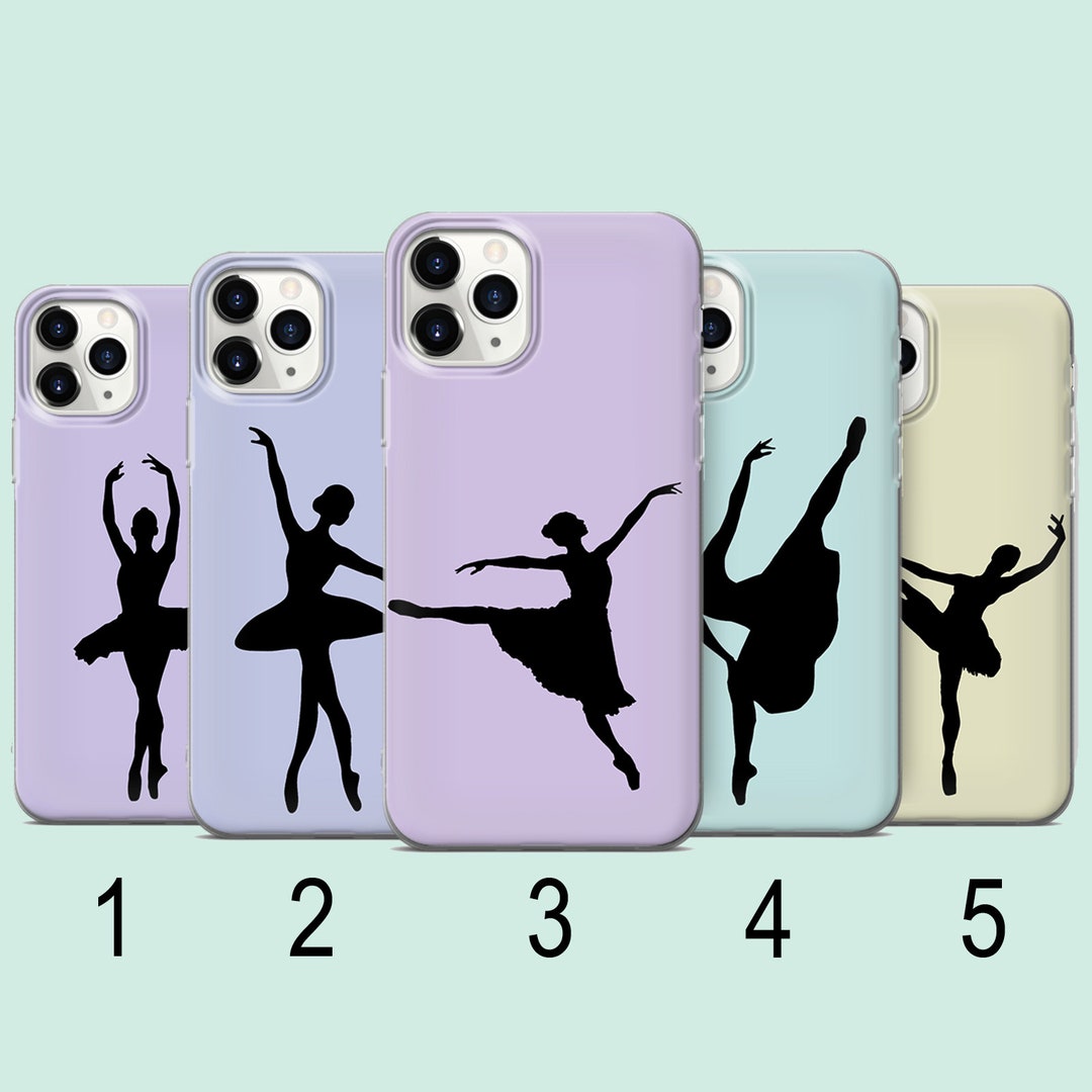 Cute Ballet Dancers, Ballerina Silhouette Phone Case, Compatible Cases ...