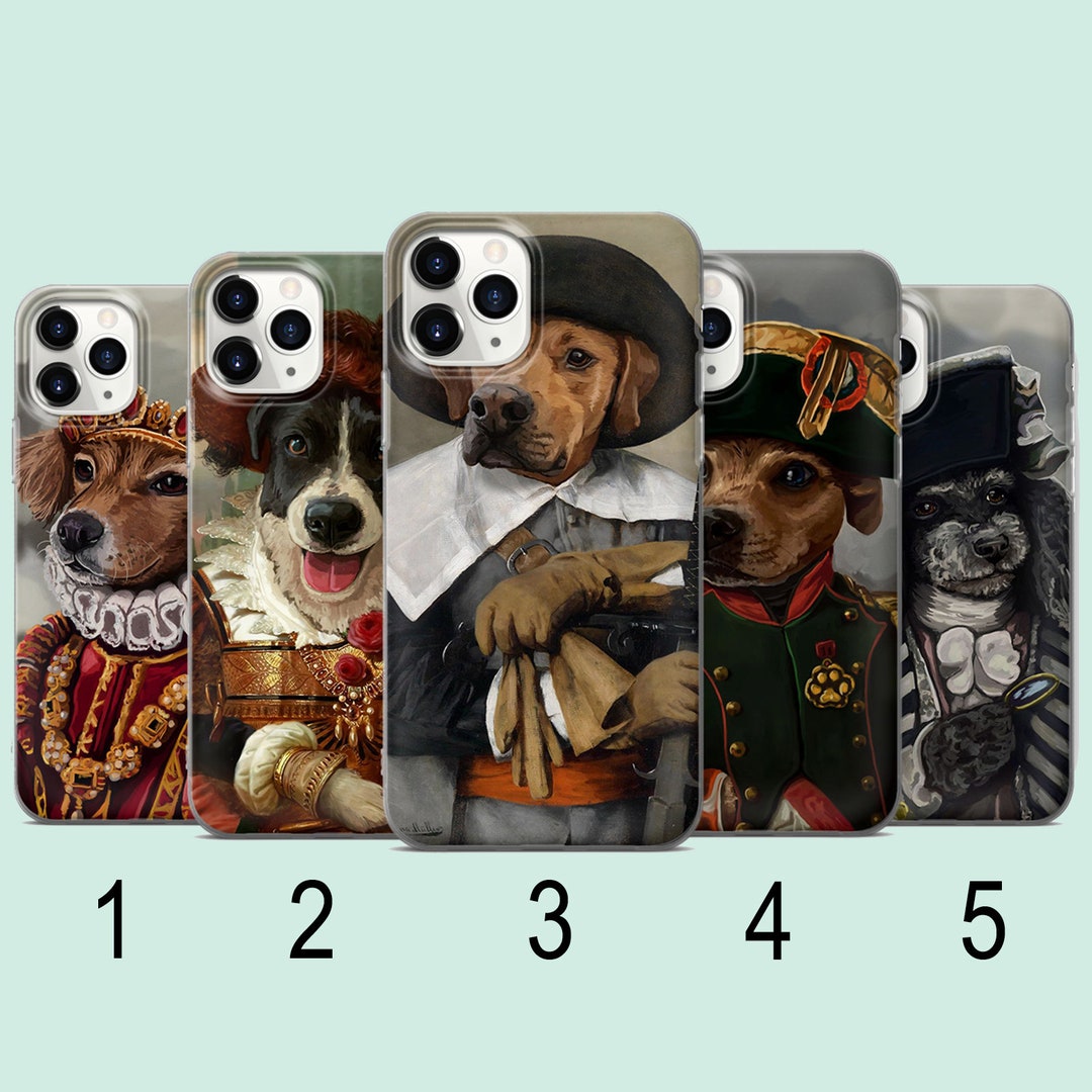 Posh Animals Phone Case, Royal Dogs, Cute Elegant Animal Characters ...