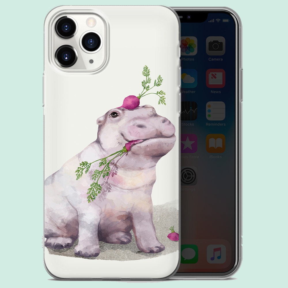 Cute Animal Illustration Phone Case Koala Hippo Raccoon - Etsy