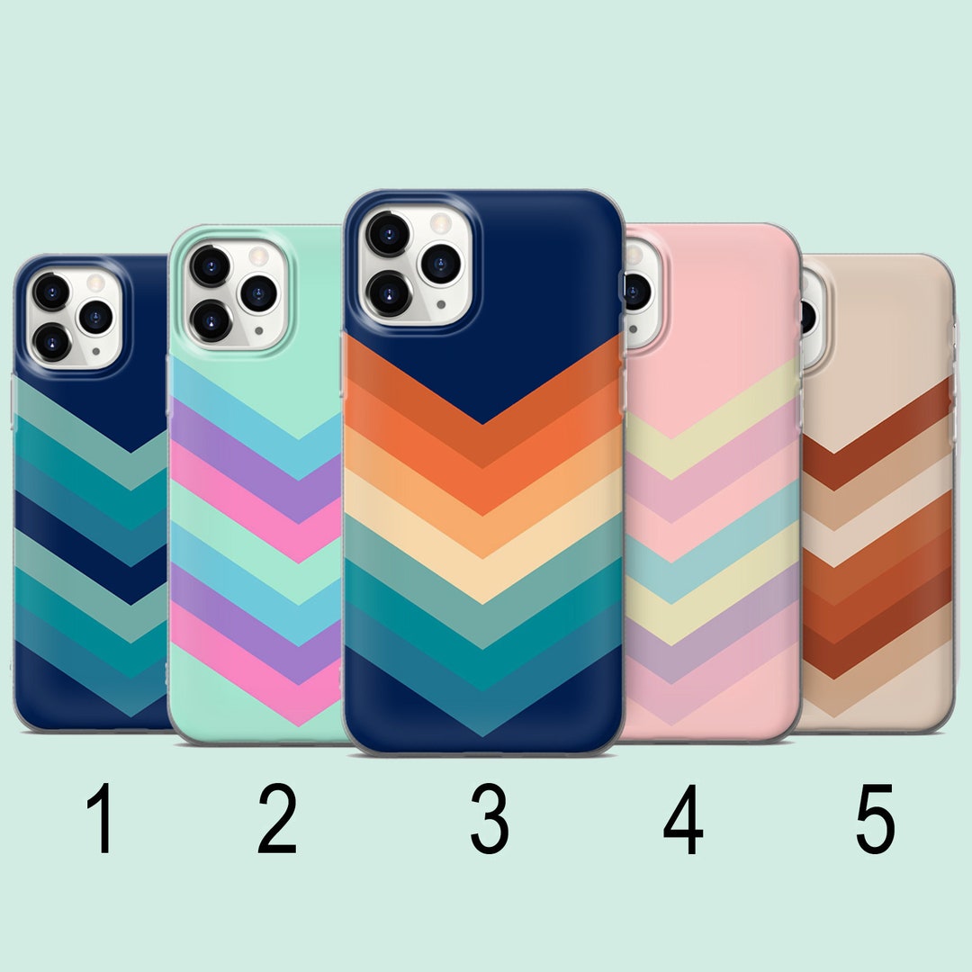 Vintage 70s Retro Stripes Phone Case, Retro Lines, Retro Patterns ...