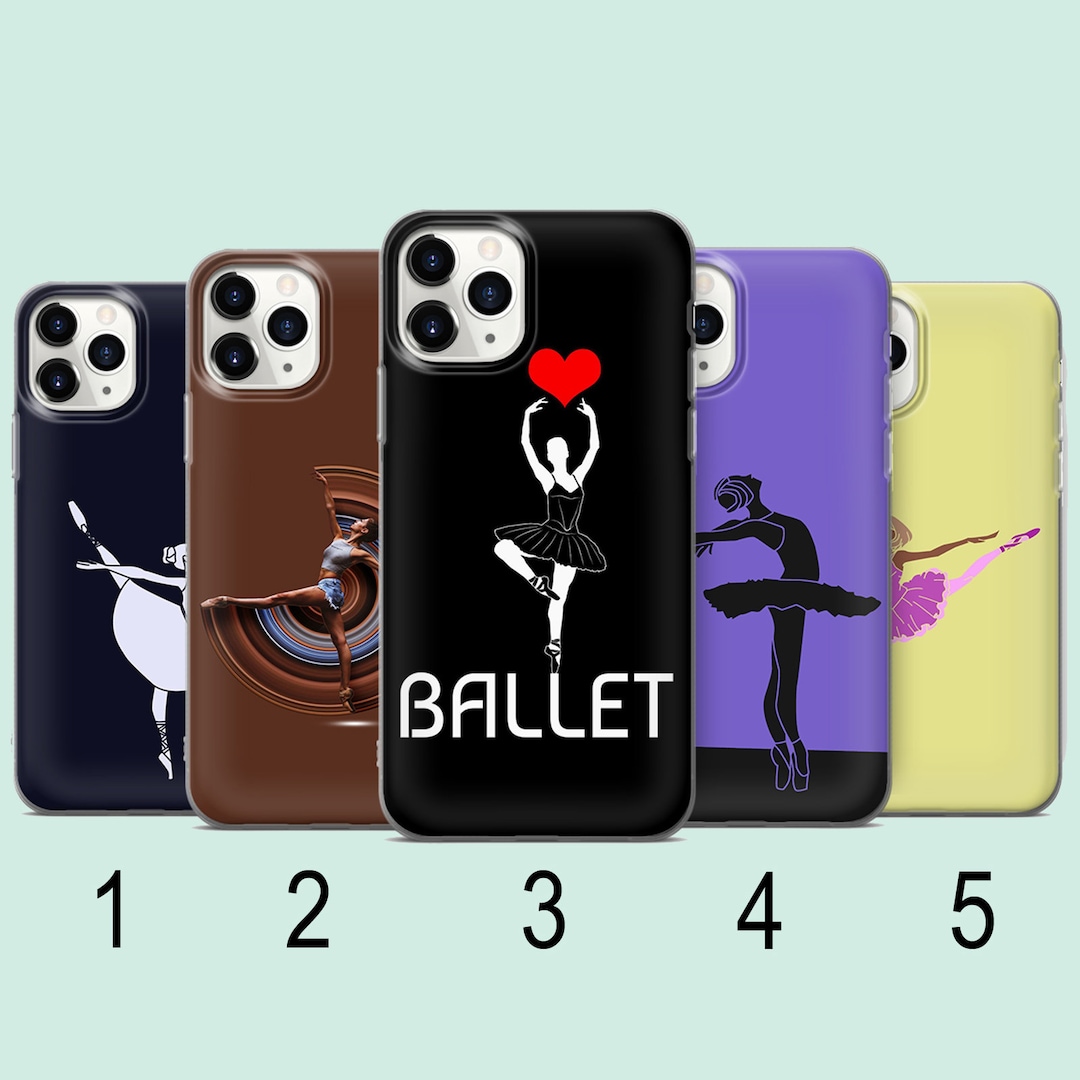 Cute Ballet Dancers, Ballerina Silhouette Phone Case, Compatible Cases ...