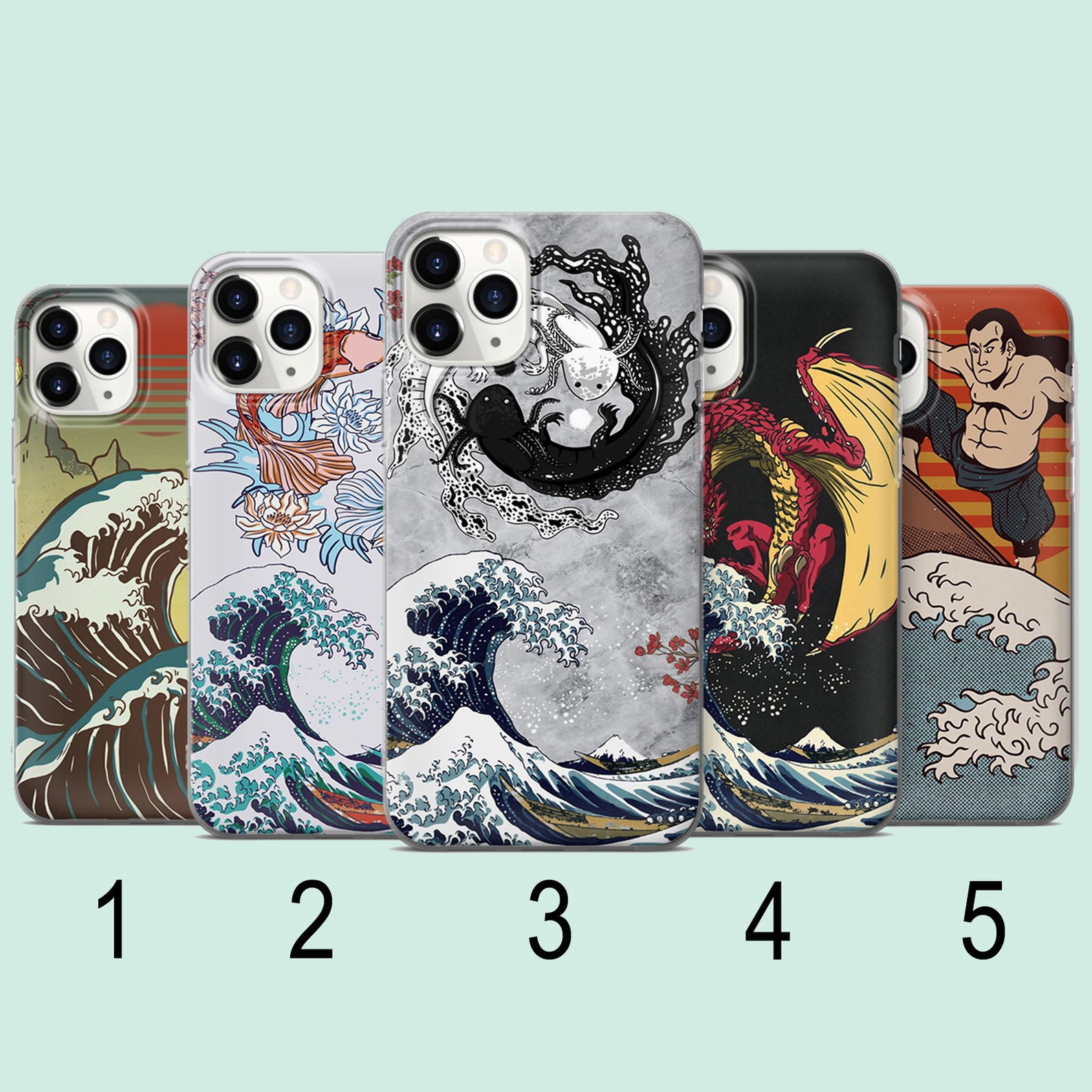 The Great Wave off Kanagawa Phone Case Japanese Traditional - Etsy