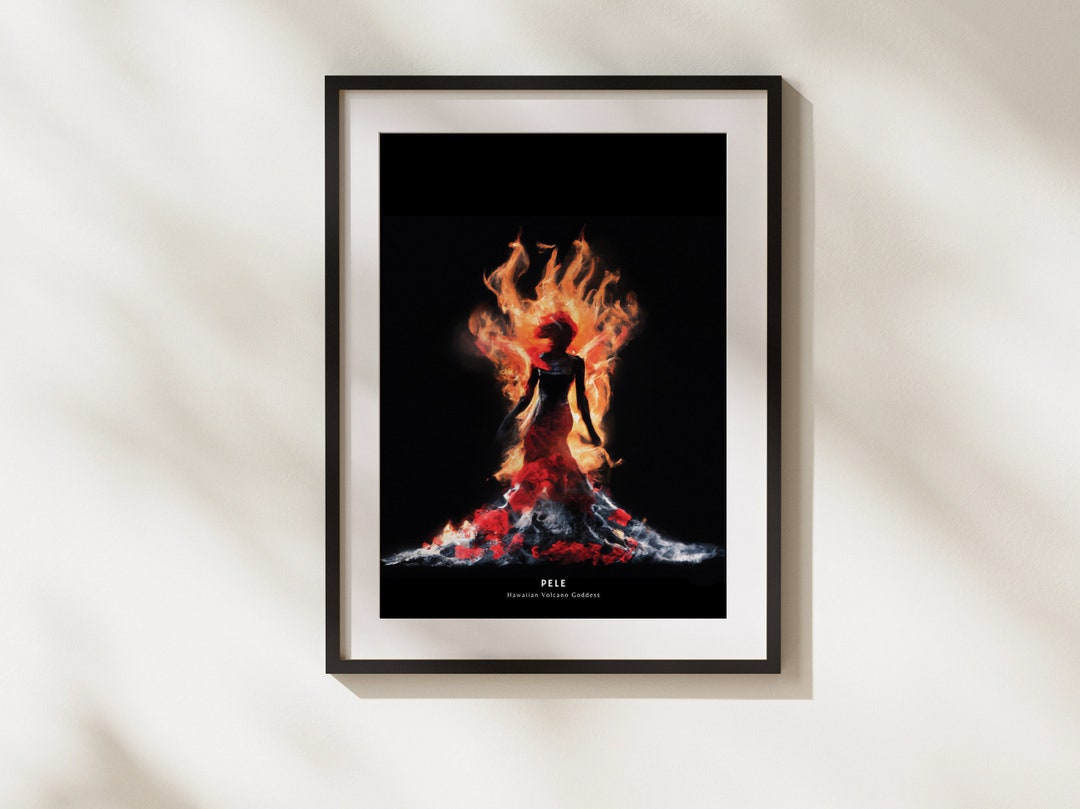Pele - Hawaiian Volcano Goddess - Spiritual Wall Art Print. Trendy ...