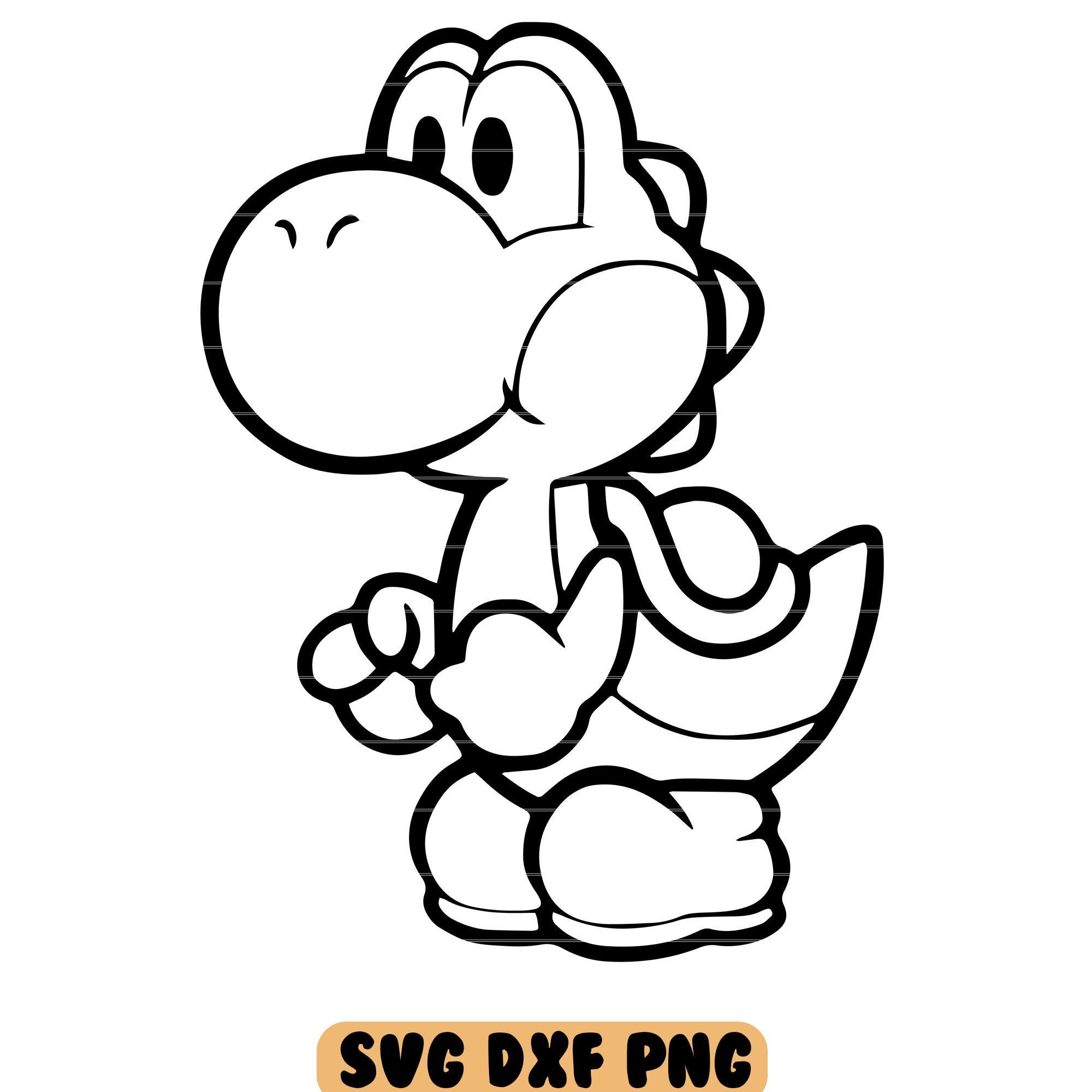 Yoshi SVG DXF PNG Instant Download Cut File Clipart Digital File - Etsy