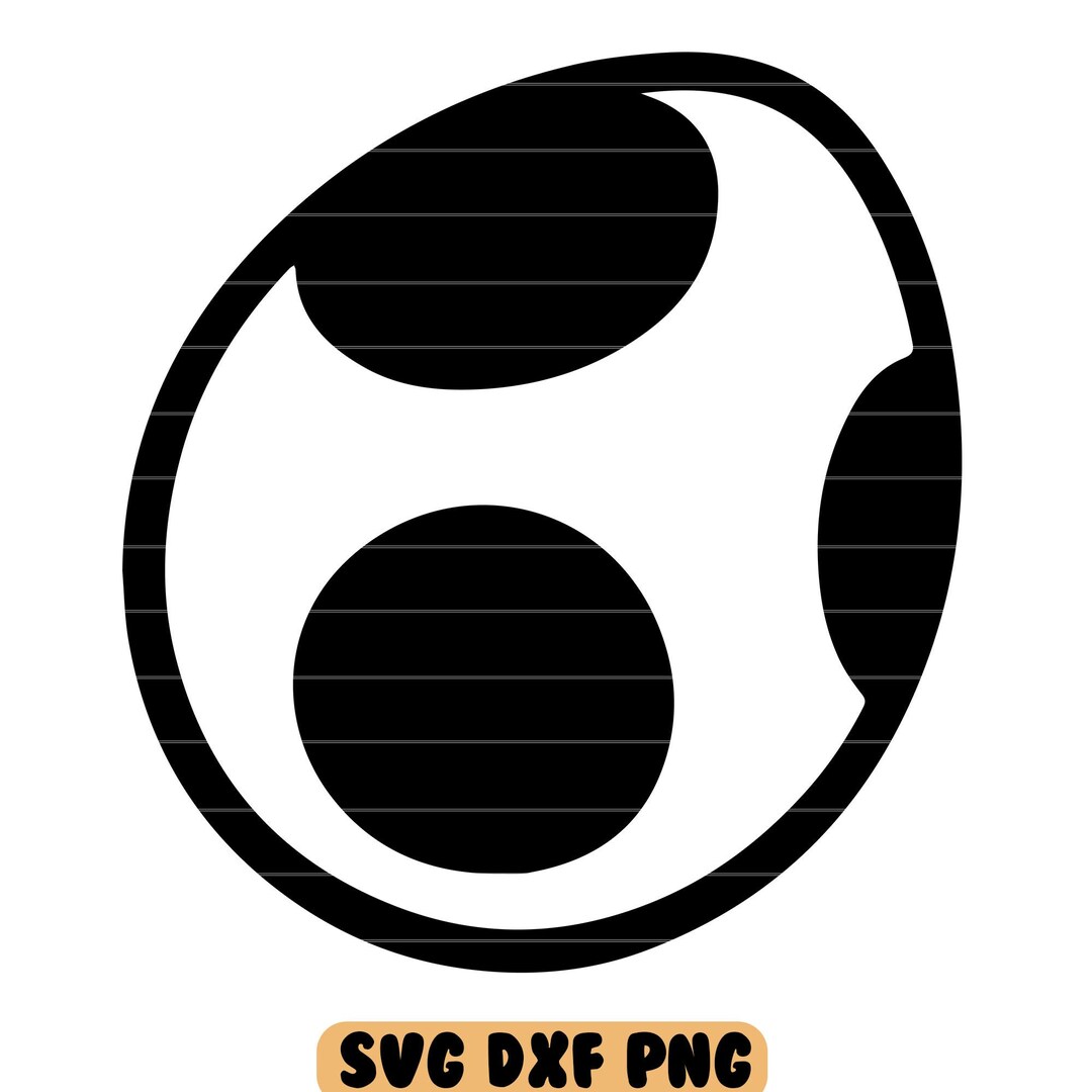 Yoshi Egg SVG DXF PNG Instant Download Cut File Clipart Digital File - Etsy
