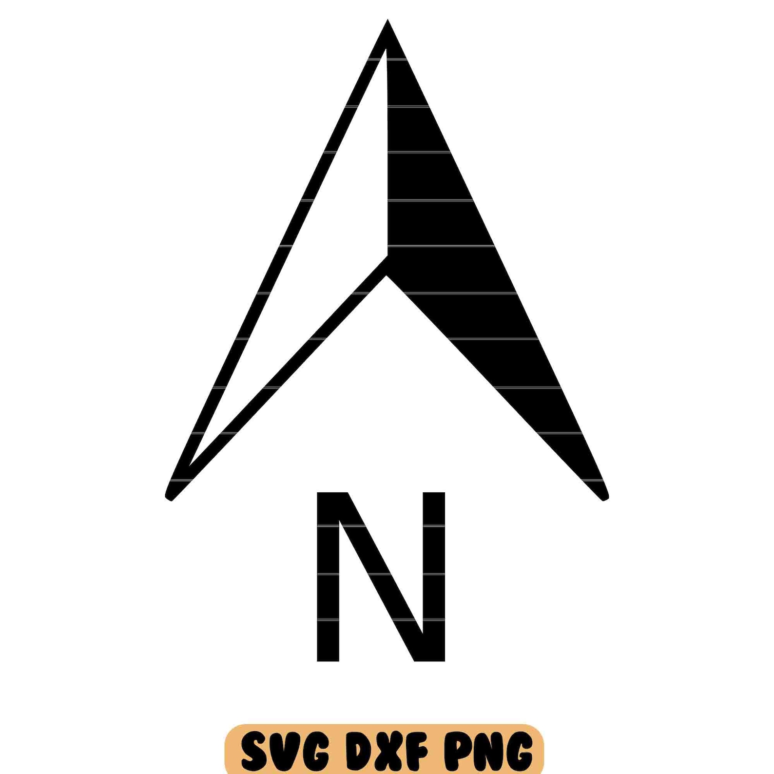 North Arrow SVG Cut File DXF Png Eps Pdf - Etsy