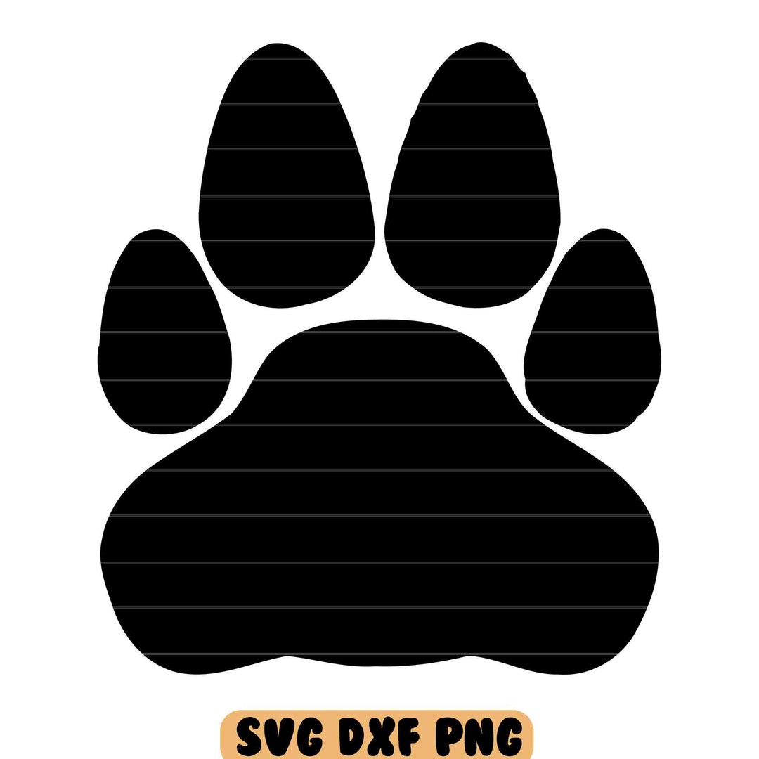 Oso Pata SVG Cortar Archivo DXF Png Eps Pdf - Etsy España