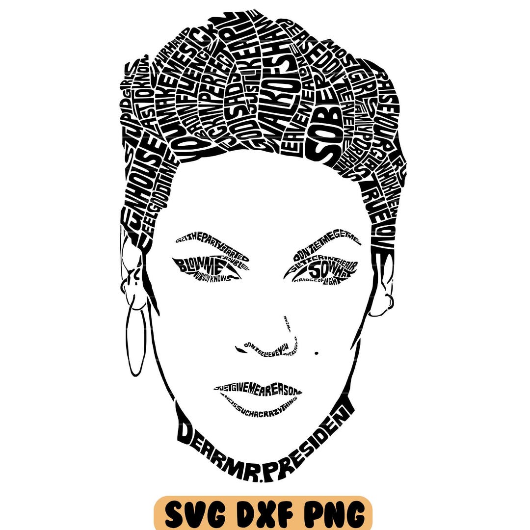 Pink Singer SVG DXF PNG Instant Download Cut File Clipart Digital File ...
