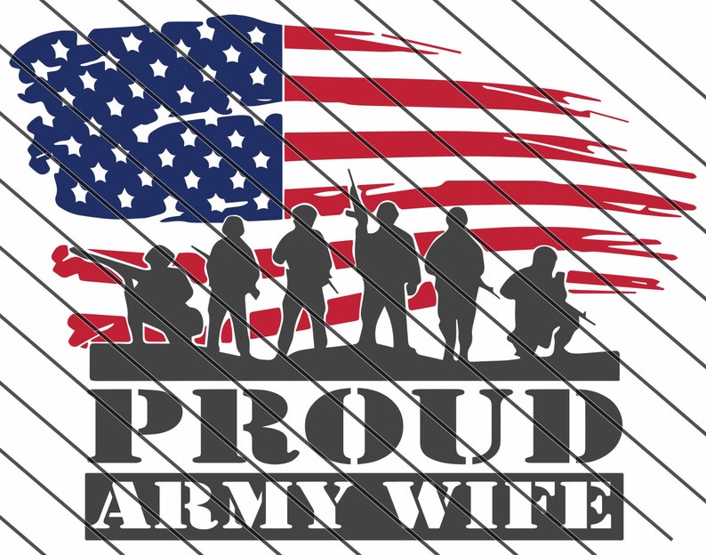 Proud Army Wife Svg Army Wife Svg Proud Army Wife Shirt Etsy