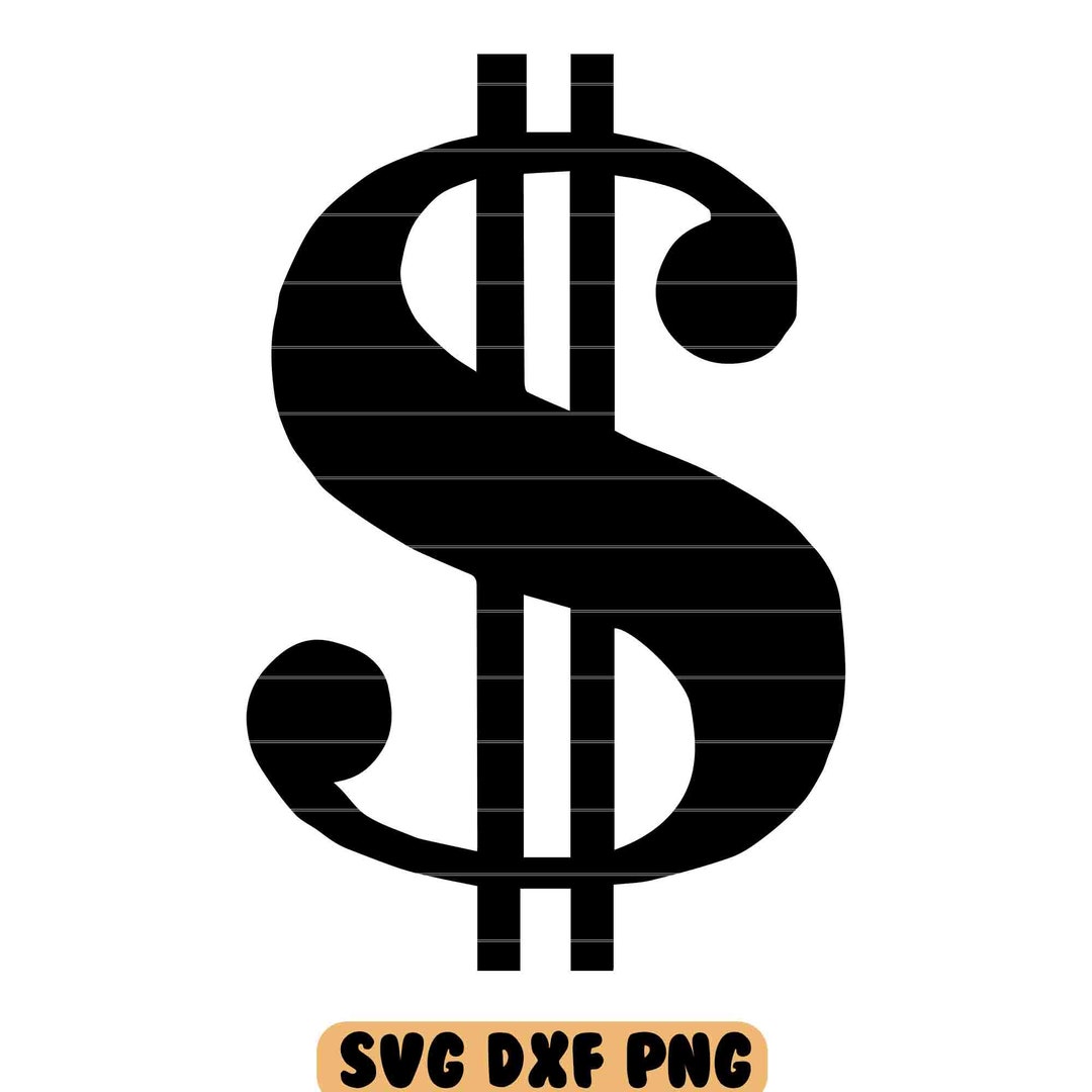 Money Sign SVG Cut File DXF Png Eps Pdf - Etsy