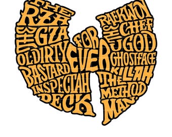 Wu Tang SVG DXF PNG Instant Download Cut File Clipart Digital File - Etsy