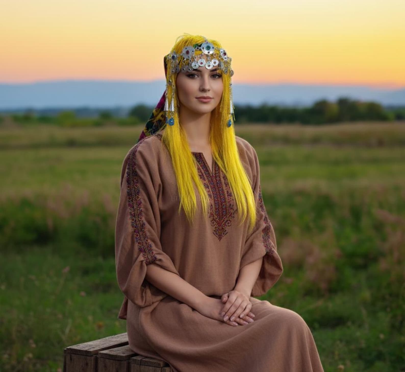 Authentic Amazigh Berber Headdress – Handmade Moroccan Traditional ...