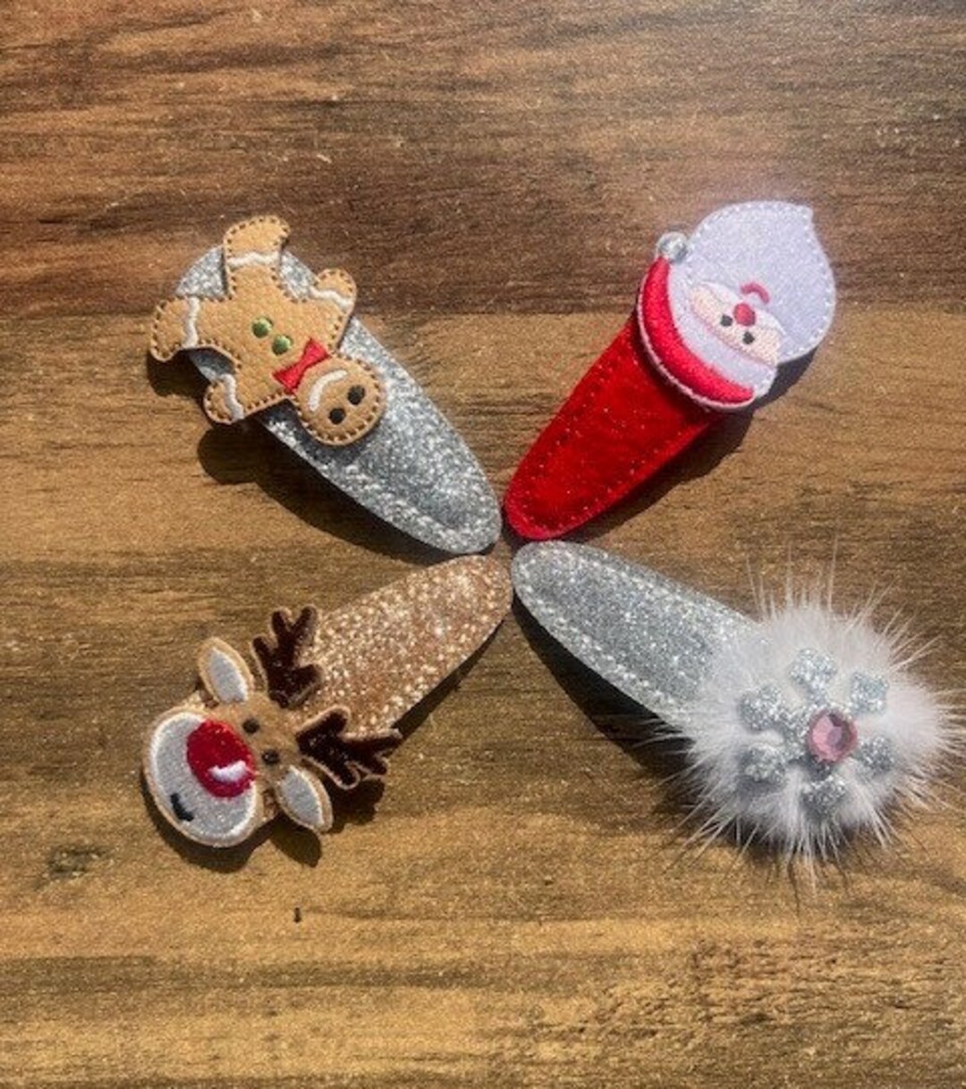 Christmas Slider Clips, Christmas Clips, Christmas Clip, Reindeer ...