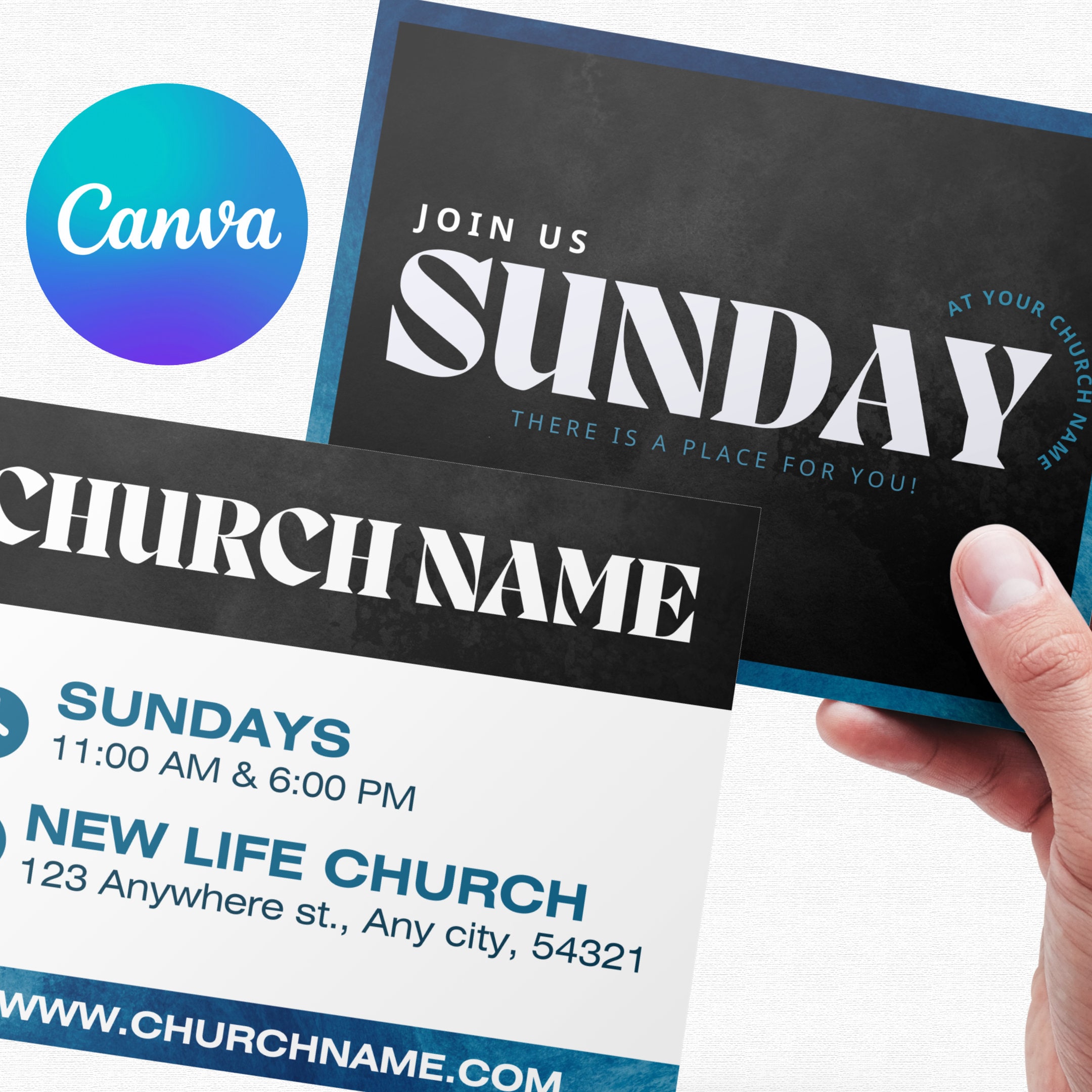 Church Invite Card, Church Flyer - Etsy