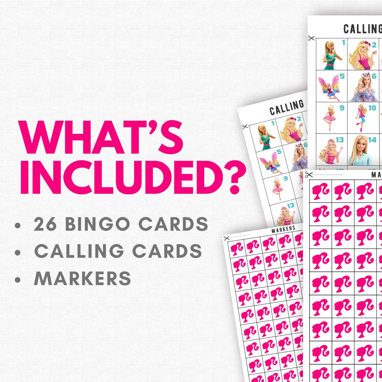 Doll Bingo, Barb Bingo - Etsy