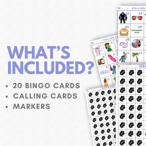 Lilo & Stitch Bingo, 20 Sheet Bingo - Etsy