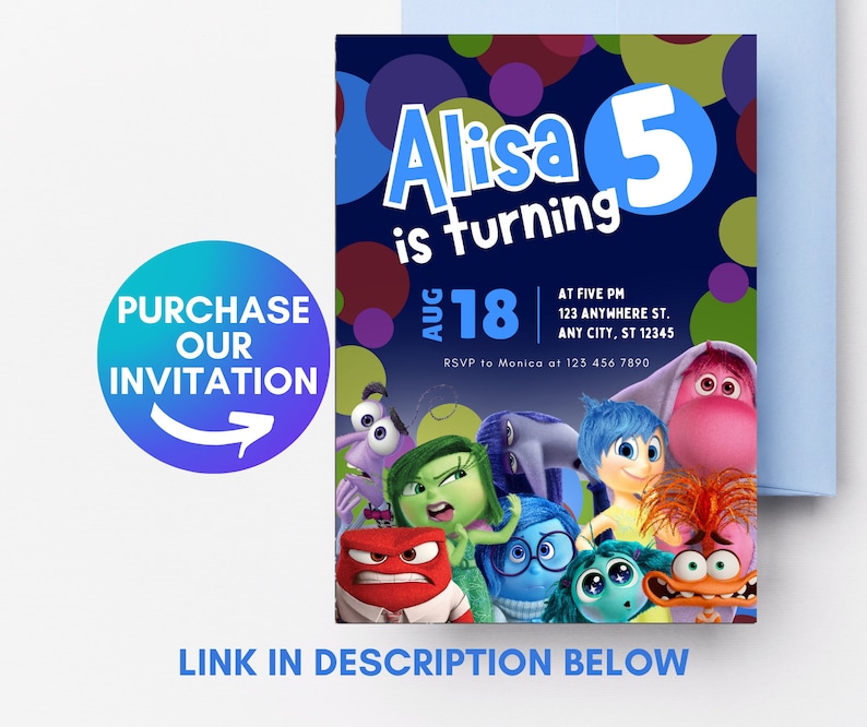 Inside Out Bingo Party Game, 20 Cards - Etsy