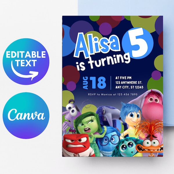 Inside Out Birthday - Etsy