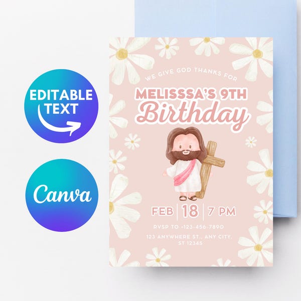 Christian Invitation - Etsy