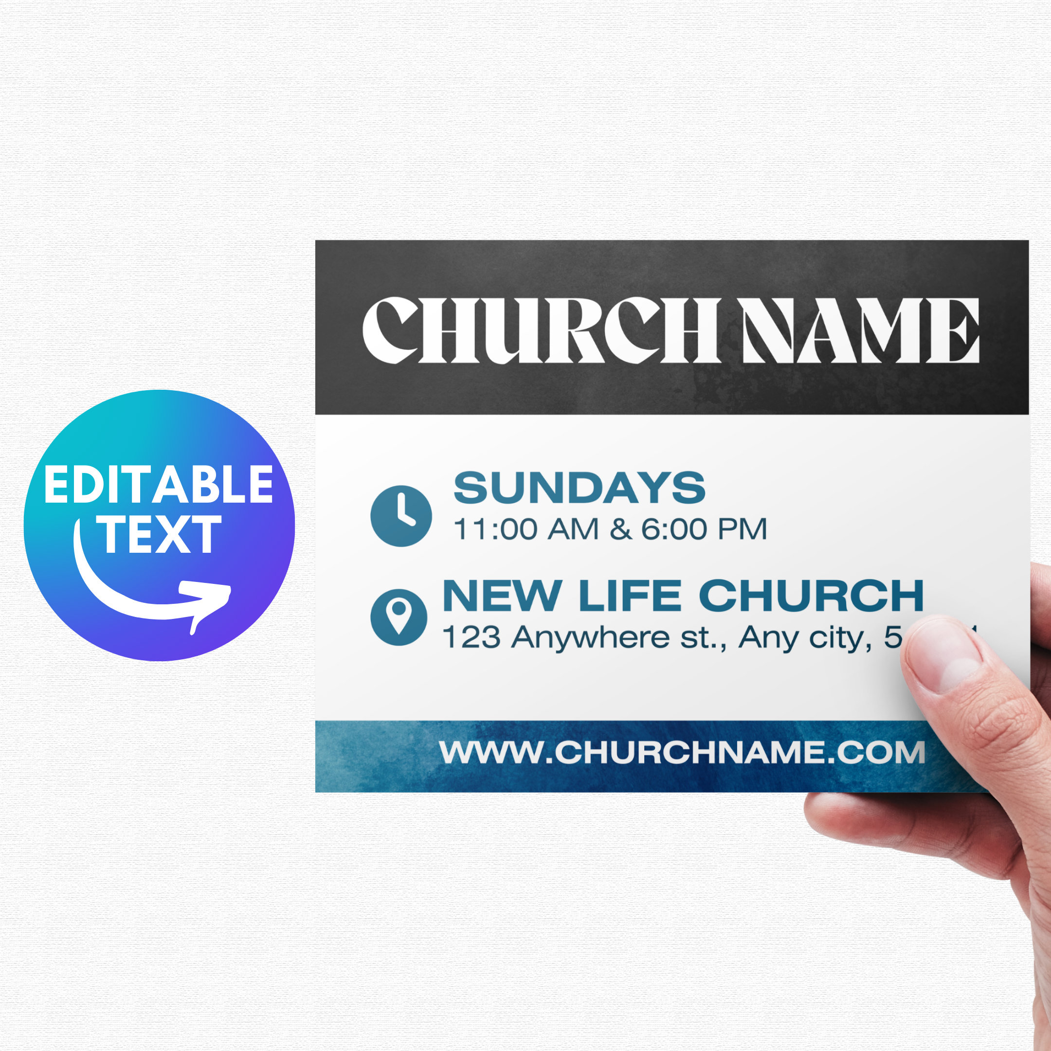Church Invite Card, Church Flyer - Etsy