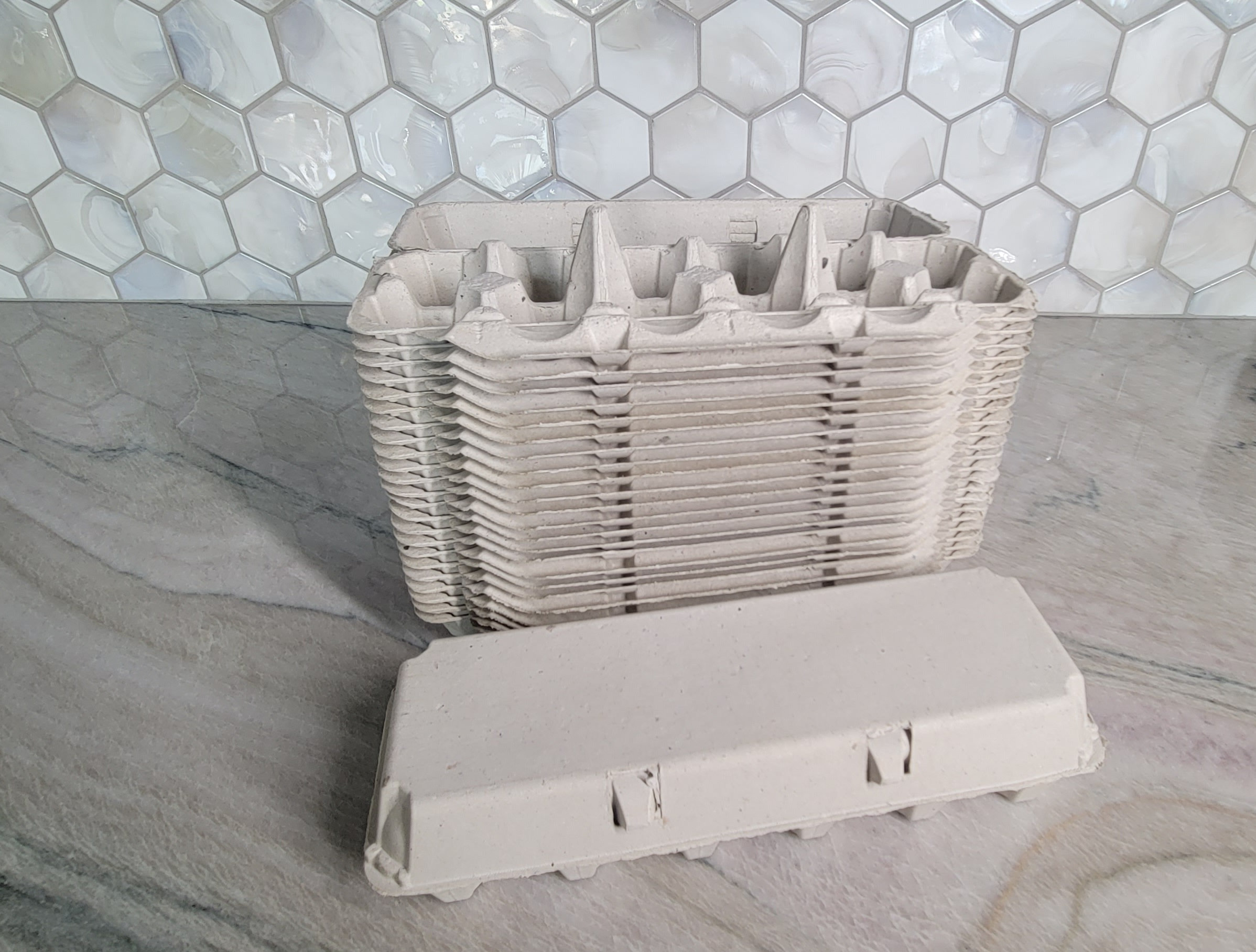 Blank Natural Pulp Paper Egg Cartons Holds 12 Eggs Pack of - Etsy