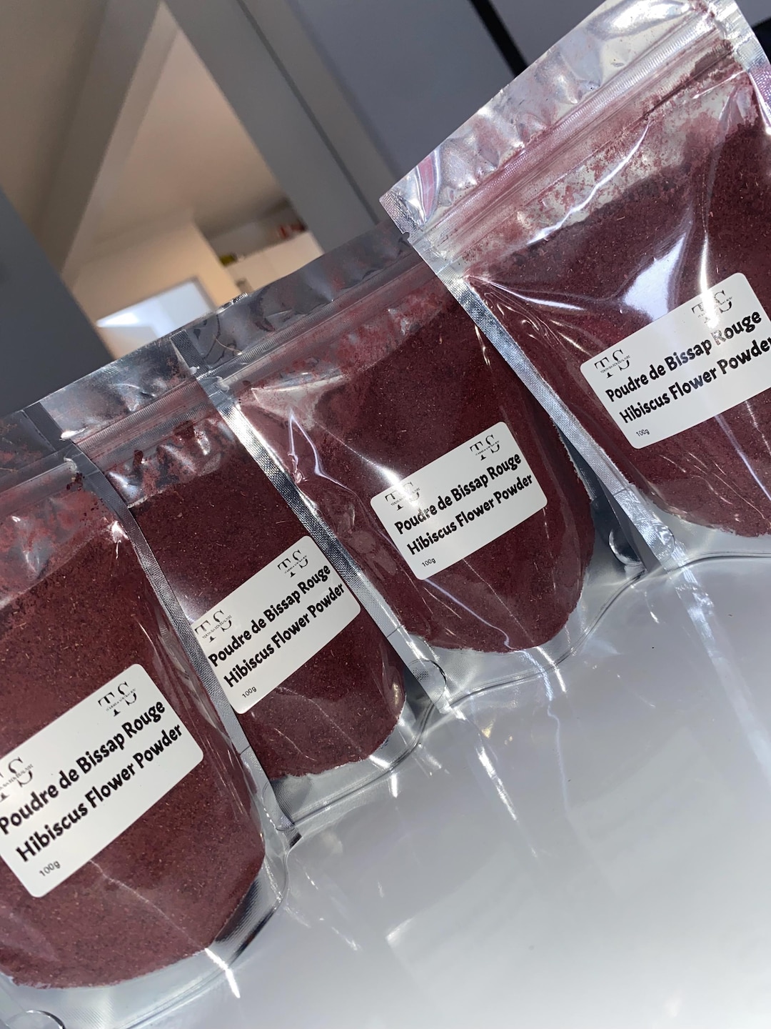 100% Organic Red Bissap Powder Hibiscus Sabdariffa Flowers Organic ...