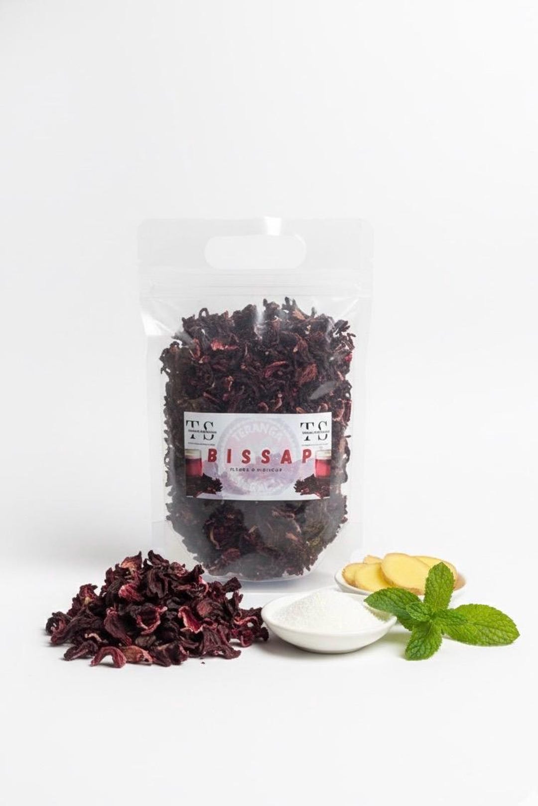 100% Organic Red Bissap - Karkadé - Hibiscus Flowers - Organic Dried ...