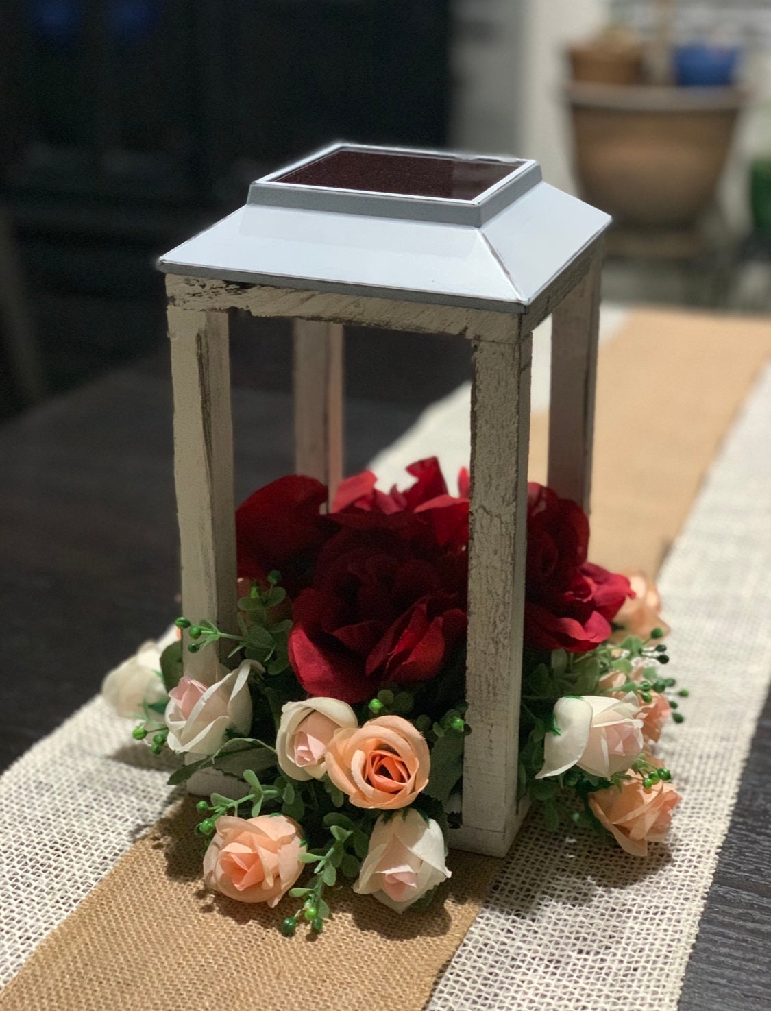 Wood Solar Table Lights - Etsy