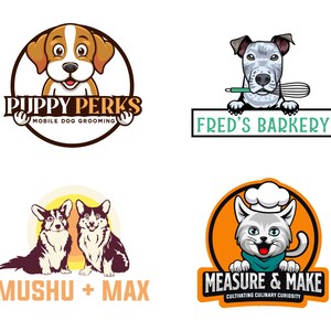 Dog Logo Design, Pet Logo, Professional Logo Design, Pet Salon Logo ...