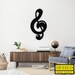 Treble Clef Wall Decor Treble Clef Wood Wood Wall Art Home - Etsy