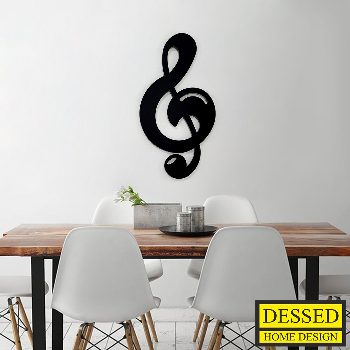 Treble Clef Wall Decor Treble Clef Wood Wood Wall Art Home - Etsy