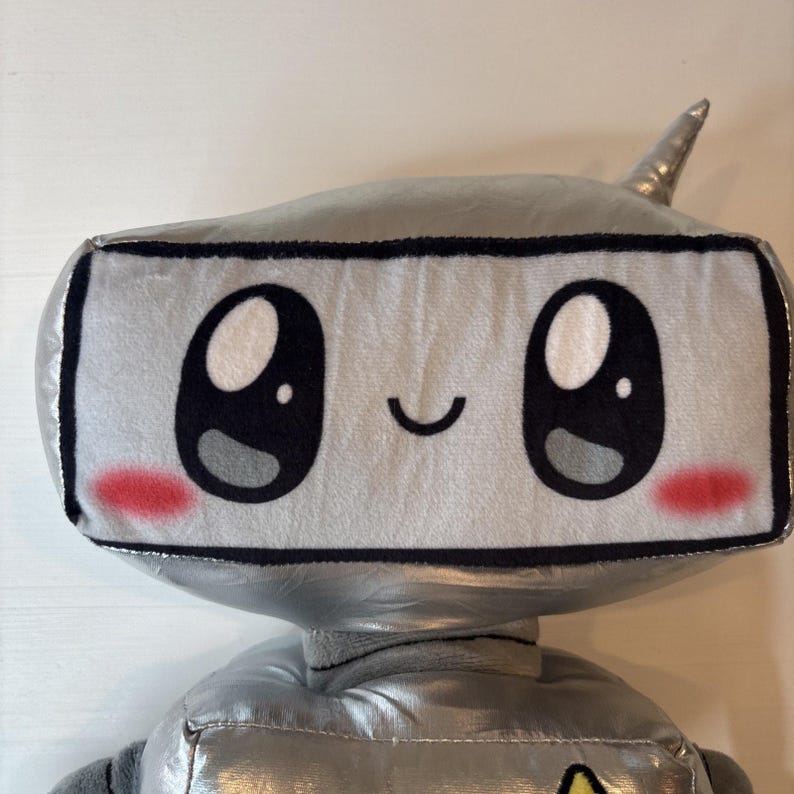 Lankybox Lankybot Silver Robot Plush – Youtube Character – Soft Toy - Etsy